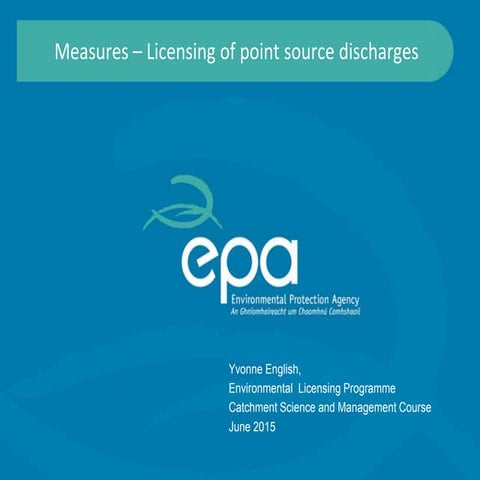 15. Licensing of Large Point Source Discharges | PDF