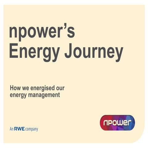 How RWE nPower Energised Their Energy Management | PDF