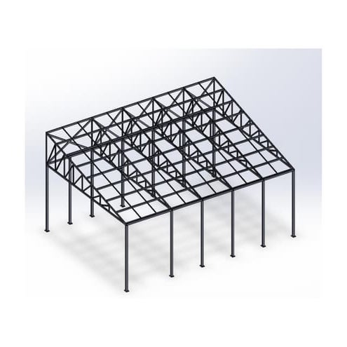 The project of steel building with 3D model | PDF