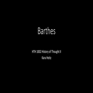 Barthes | PPTX