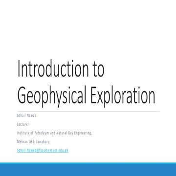 Geophysical Exploration | PDF