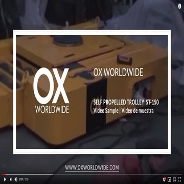 Self propelled Trolley OX-TBC-100 TONS | PDF