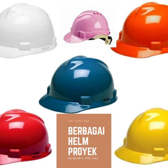 merk helm proyek terbaik, warna helm proyek untuk pekerja, warna helm ...