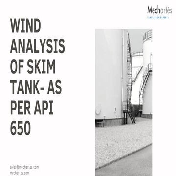 Wind Analysis of Skim Tank | PDF