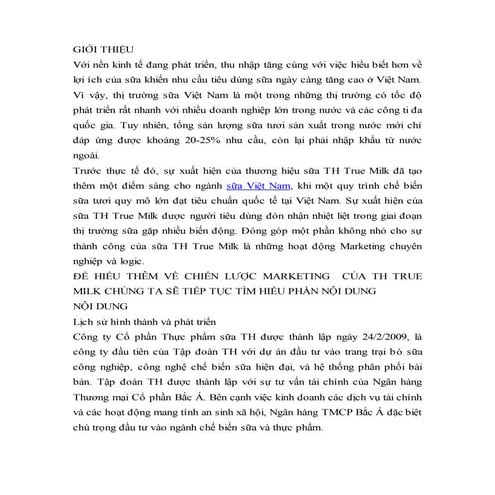 Nhóm 9 _ TH True milk | DOCX