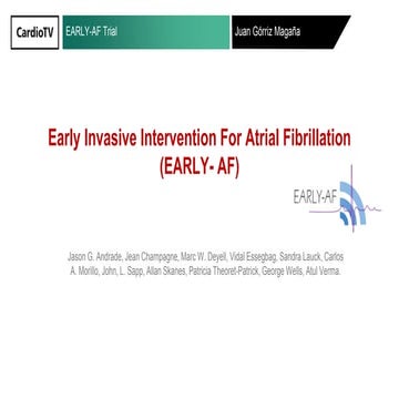 EARLY-AF Trial | PDF