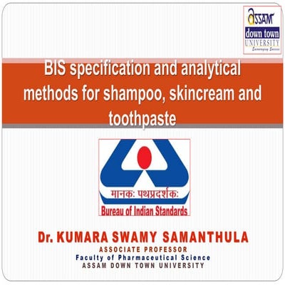 15. BIS Specifications and Analytical Cosmetics.pdf