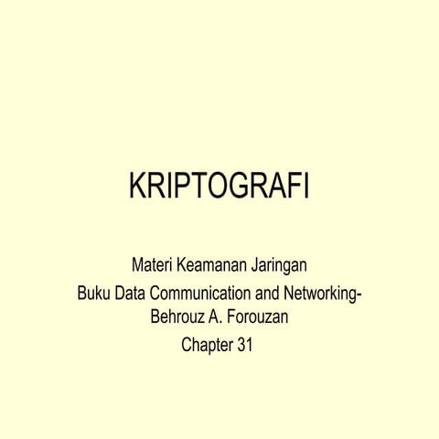 15. Kriptografi (4).pptadasdasdasdasdasdasd | PPT