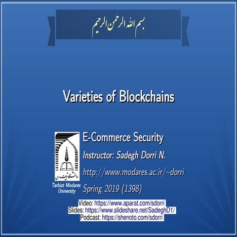 Varieties of Blockchains | PDF | Internet | Computing