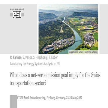 What does a net-zero emission goal imply for the Swiss transportation ...