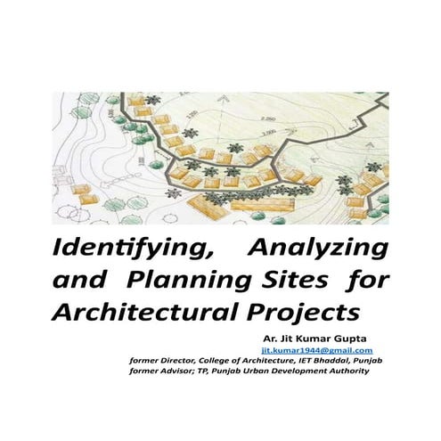 Book on-Identifying, Analysing and Planning sites for Architectural ...