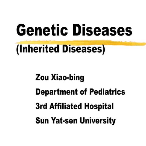 Genetic disorder | PPT