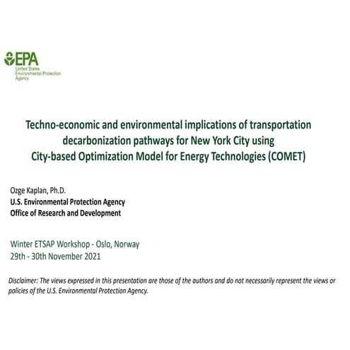 Techno-economic and environmental implications of transportation ...