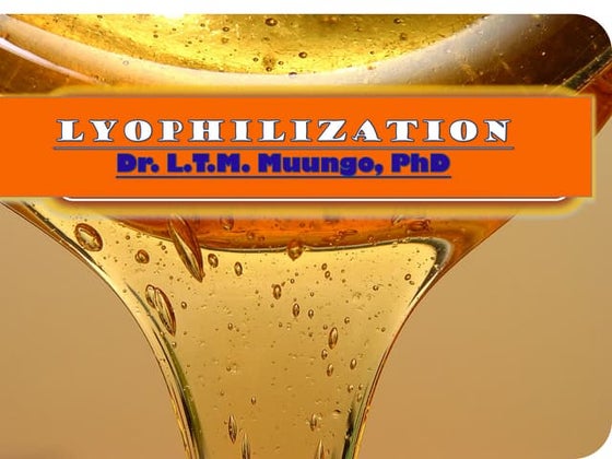 Lyophilization | PPT | Chemistry | Science