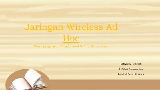Jaringan Wireless Ad-Hoc | PPT