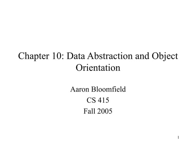 10 Encapsulationobject Oriented Programming Java Ppt Ppt 9027