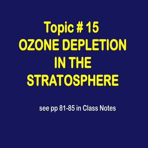 ozone depletion class 10 pptx for science | PPT