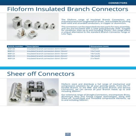 Insulated line taps | PDF