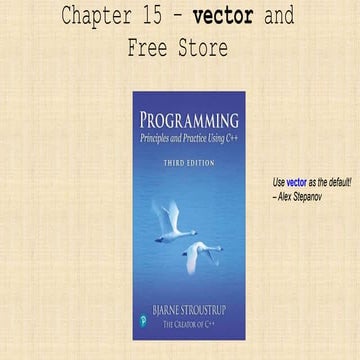 How vectors work in C++ and their allocation of memory | PPT