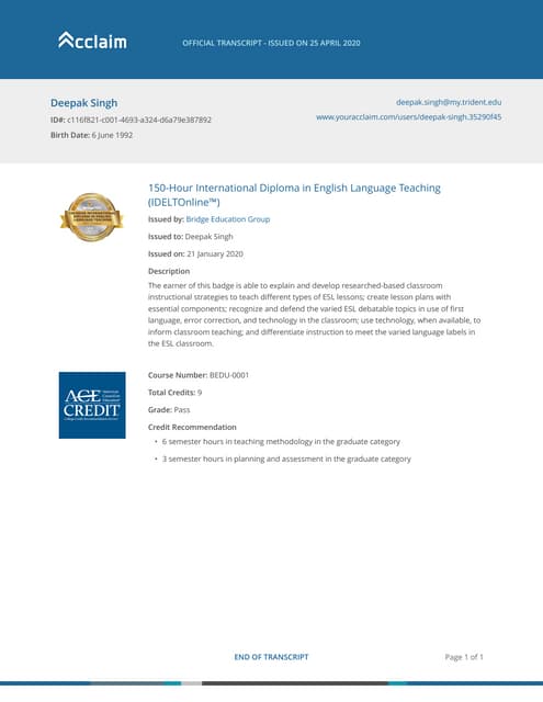 Making Content Accessible for English Language Learners - Deepak (Danny ...