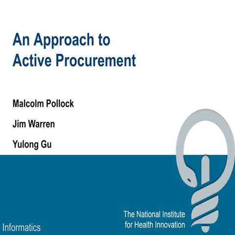 An Approach to Active Procurement | PPT
