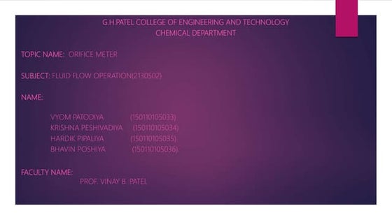 Calibration of Venturi and Orifice Meters | PDF | Physics | Science
