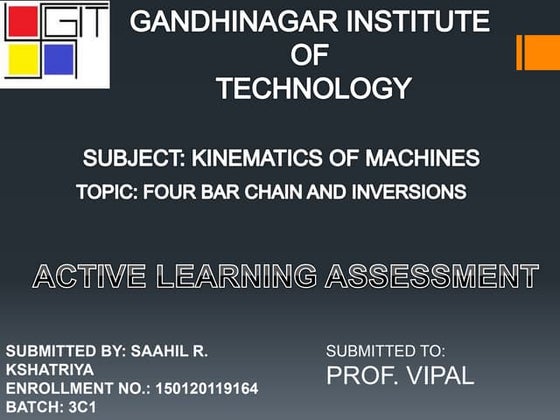 Four Bar Mechanism | PPTX