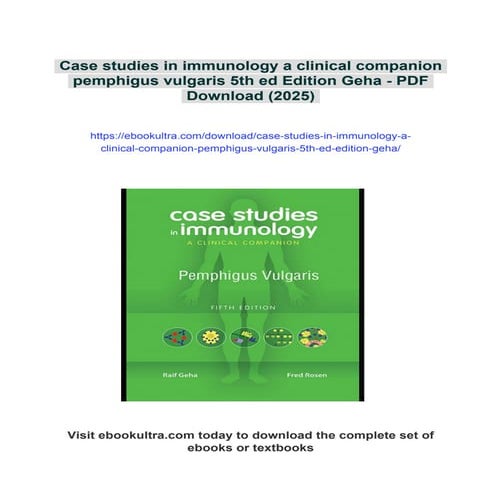 Case studies in immunology a clinical companion pemphigus vulgaris 5th ...