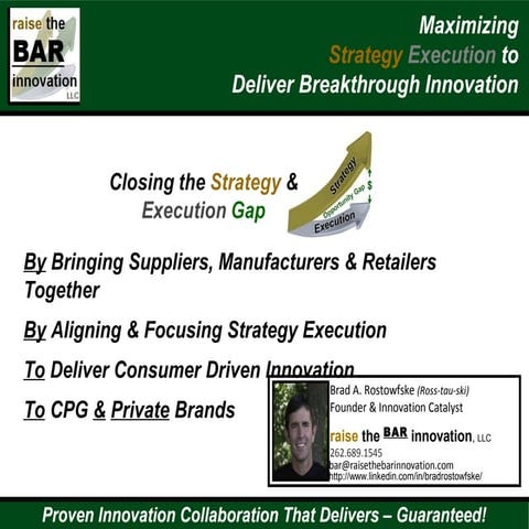 raise the BAR innovation, LLC - Overview | PPT
