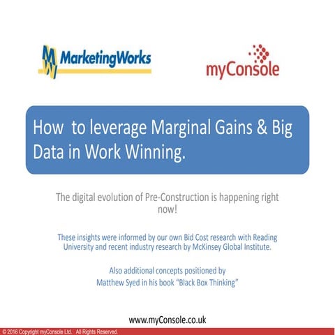 How to use marginal gains to drive improvements in Pre-Construction | PPTX