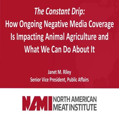 Ms. Janet Riley - How Ongoing Negative Media Coverage Is Impacting ...
