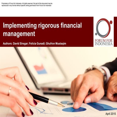 Implementing rigorous financial management | PDF