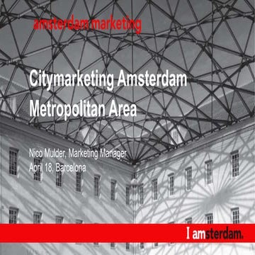 150418 BCN city marketing - I amsterdam | PPTX