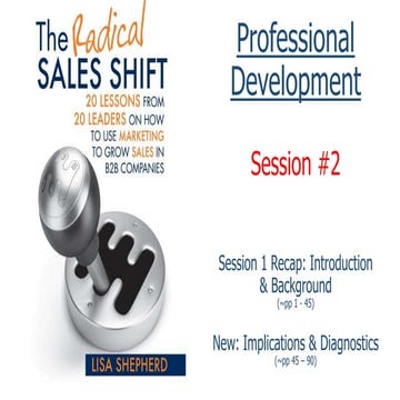 The Radical Sales Shift - Implications & Diagnostics - Part 2 | PPTX