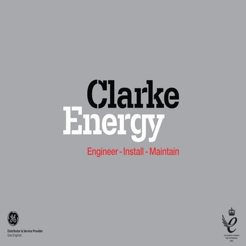 Clarke Energy Company Presentation | PPTX | Power and Energy Industry ...