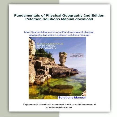 Fundamentals of Physical Geography 2nd Edition Petersen Solutions Manual | PDF