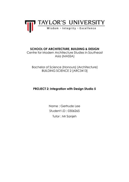 Building Technology 1 | PDF