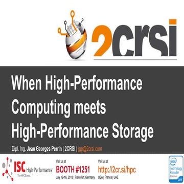 2CRSI presentation for ISC-HPC: When High-Performance Computing meets ...
