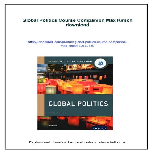 Global Politics Course Companion Max Kirsch | PDF