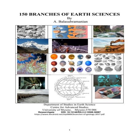 150 Branches of Earth Sciences | PDF