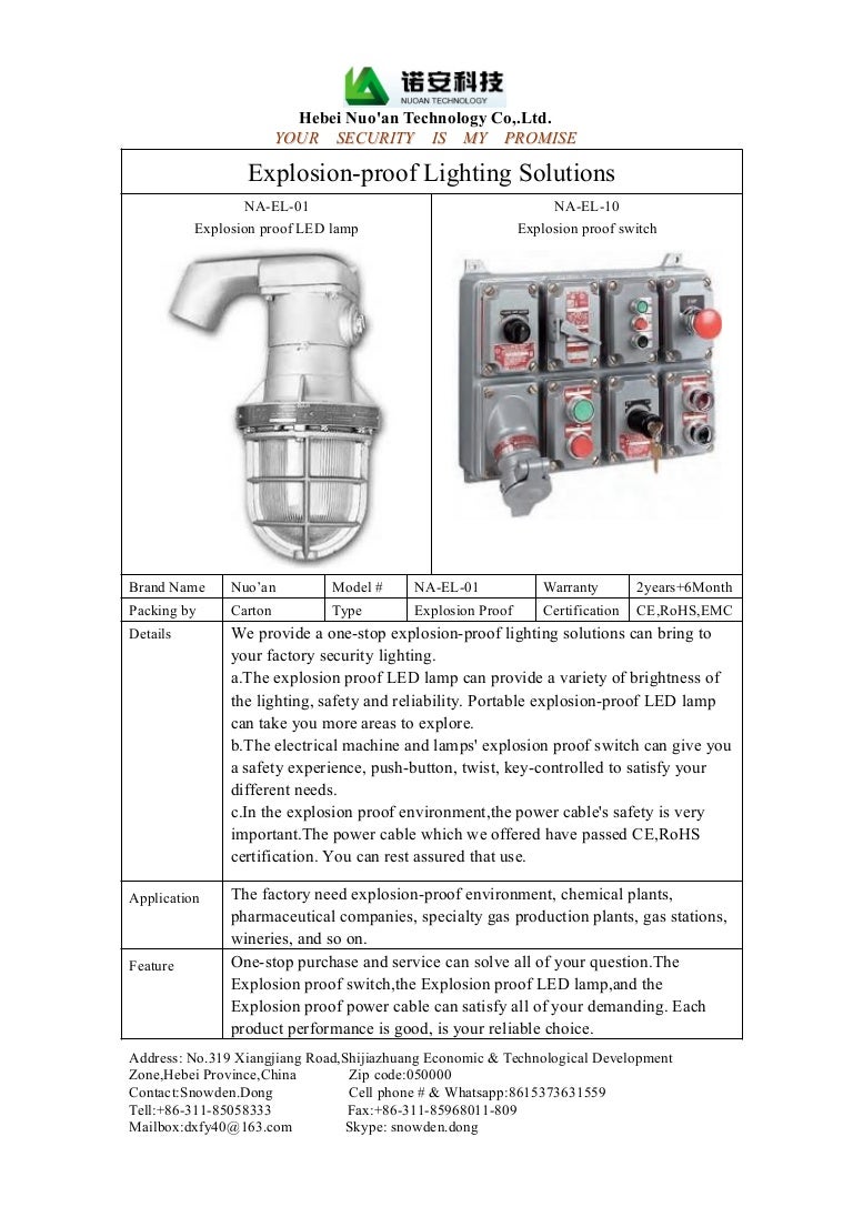 Explosion Proof Lighting Requirements