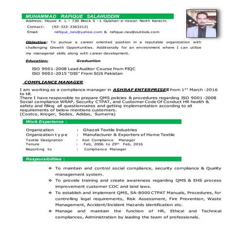 MUHAMMAD RAFIQUE | DOCX