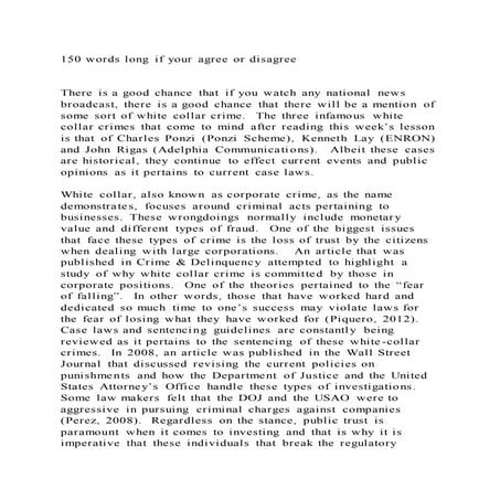 150 words long if your agree or disagreeThere is a good chance | DOCX ...