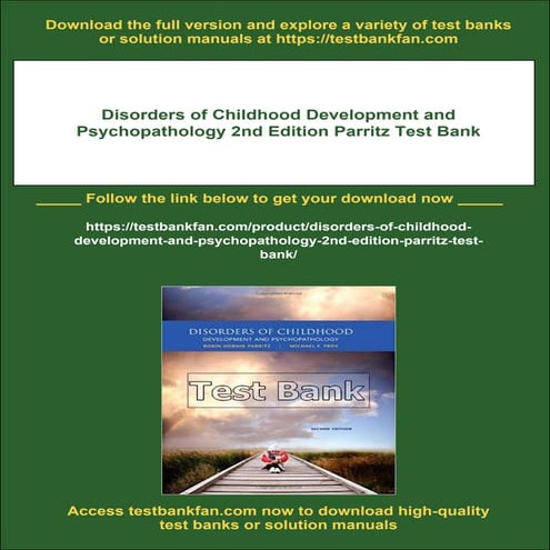 Disorders of Childhood Development and Psychopathology 2nd Edition ...