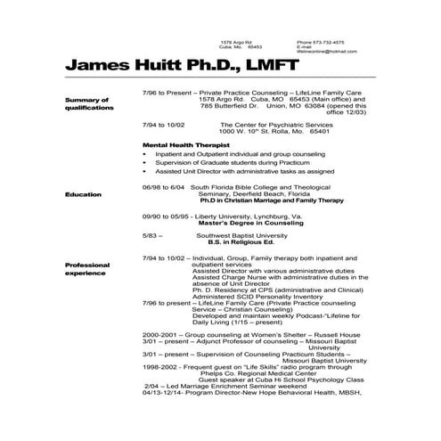 Current Resume | DOC