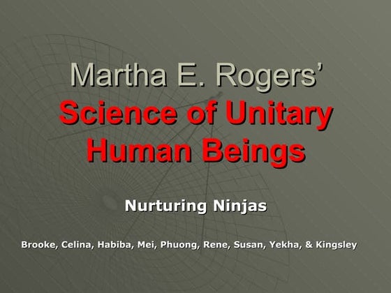 Martha rogers theory | PPTX