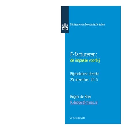 151125 ez e factureren gemeenten | PPT