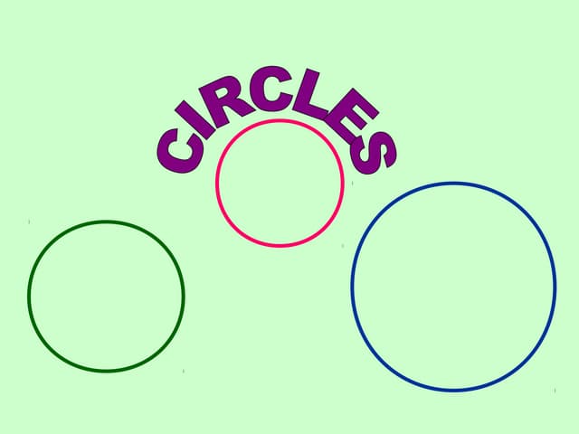 Equations of circles | PPTX