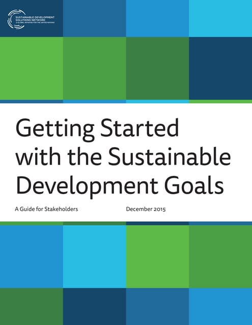 Sustainable Development Goals (SDGs) Overview | PDF