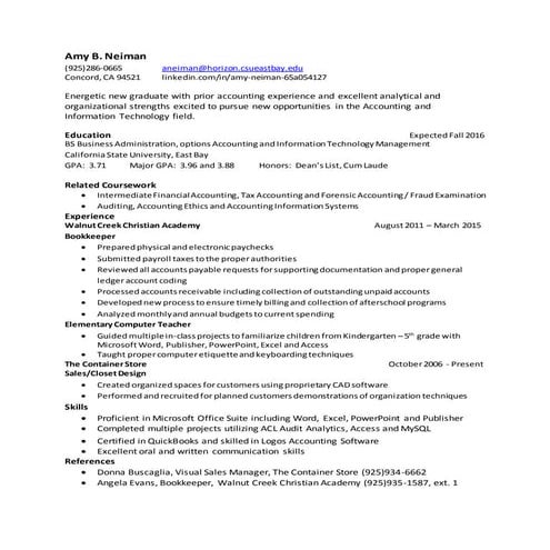 2016 Resume Amy | DOCX